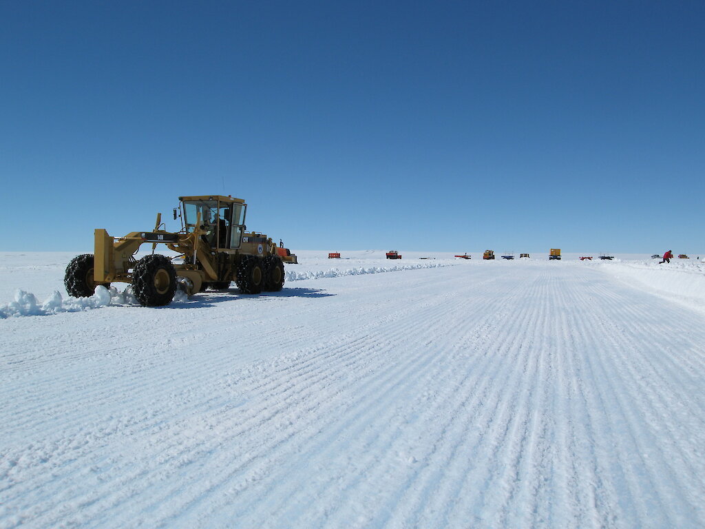 New Antarctic blue ice runway nearing completion — Australian Antarctic ...