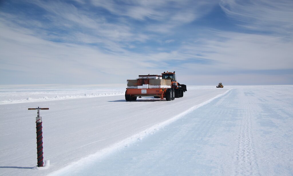 New Antarctic blue ice runway nearing completion — Australian Antarctic ...