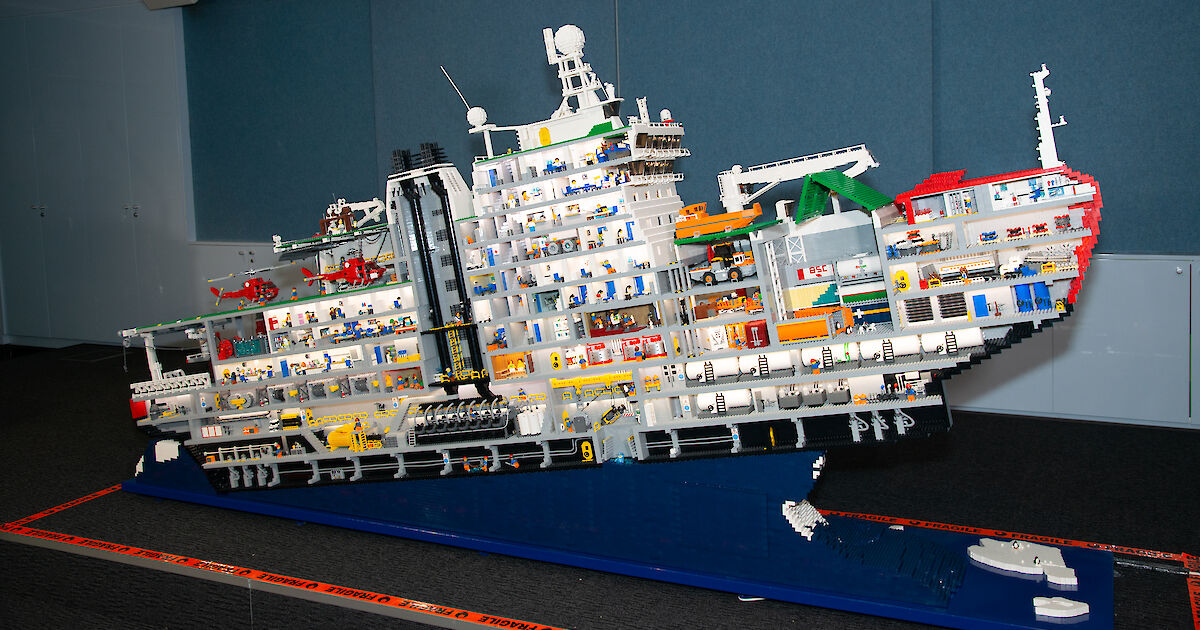 LEGO icebreaker sets sail on its maiden voyage – Australian Antarctic ...