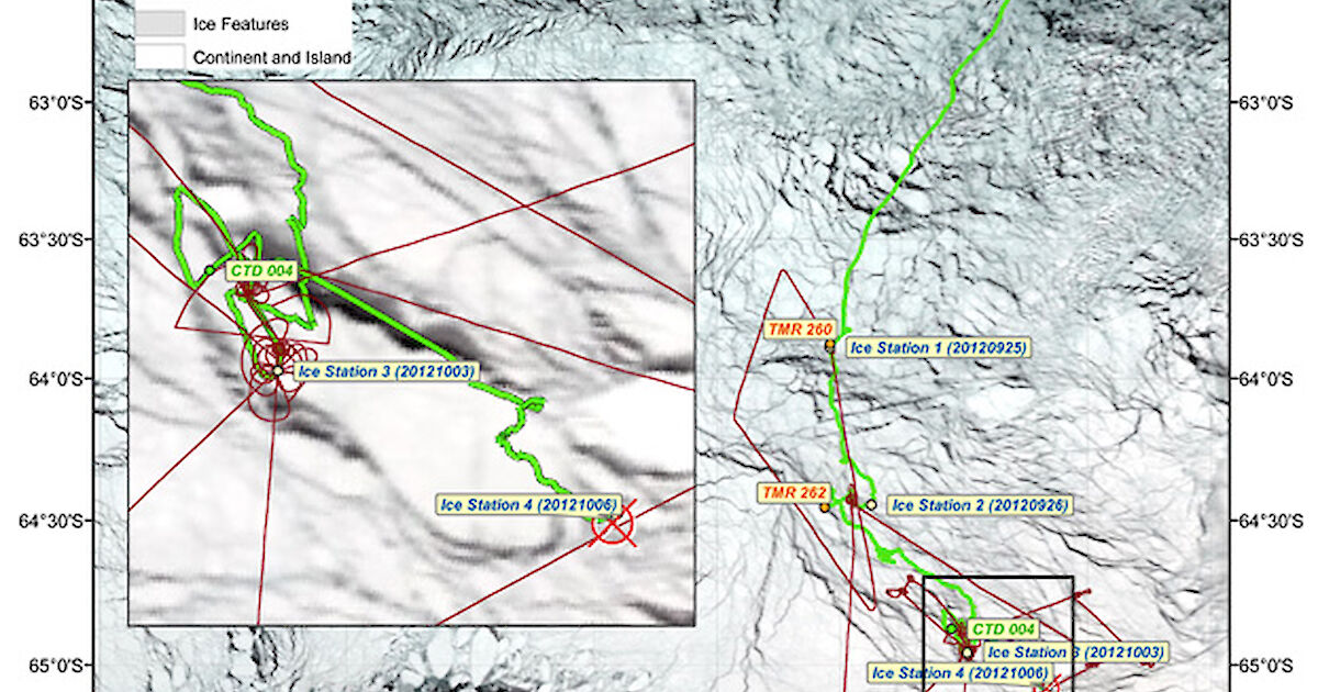 SIPEX II voyage tracks 5 October – Australian Antarctic Program