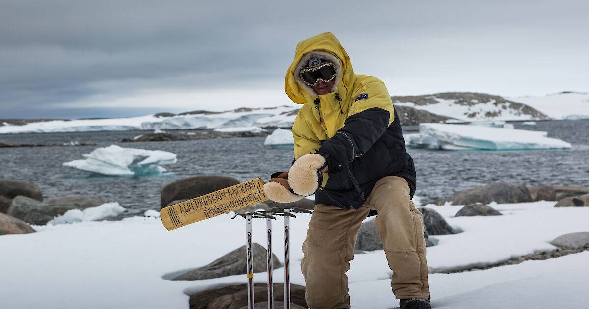 Search for story behind mystery Antarctic cricket bat – Australian ...