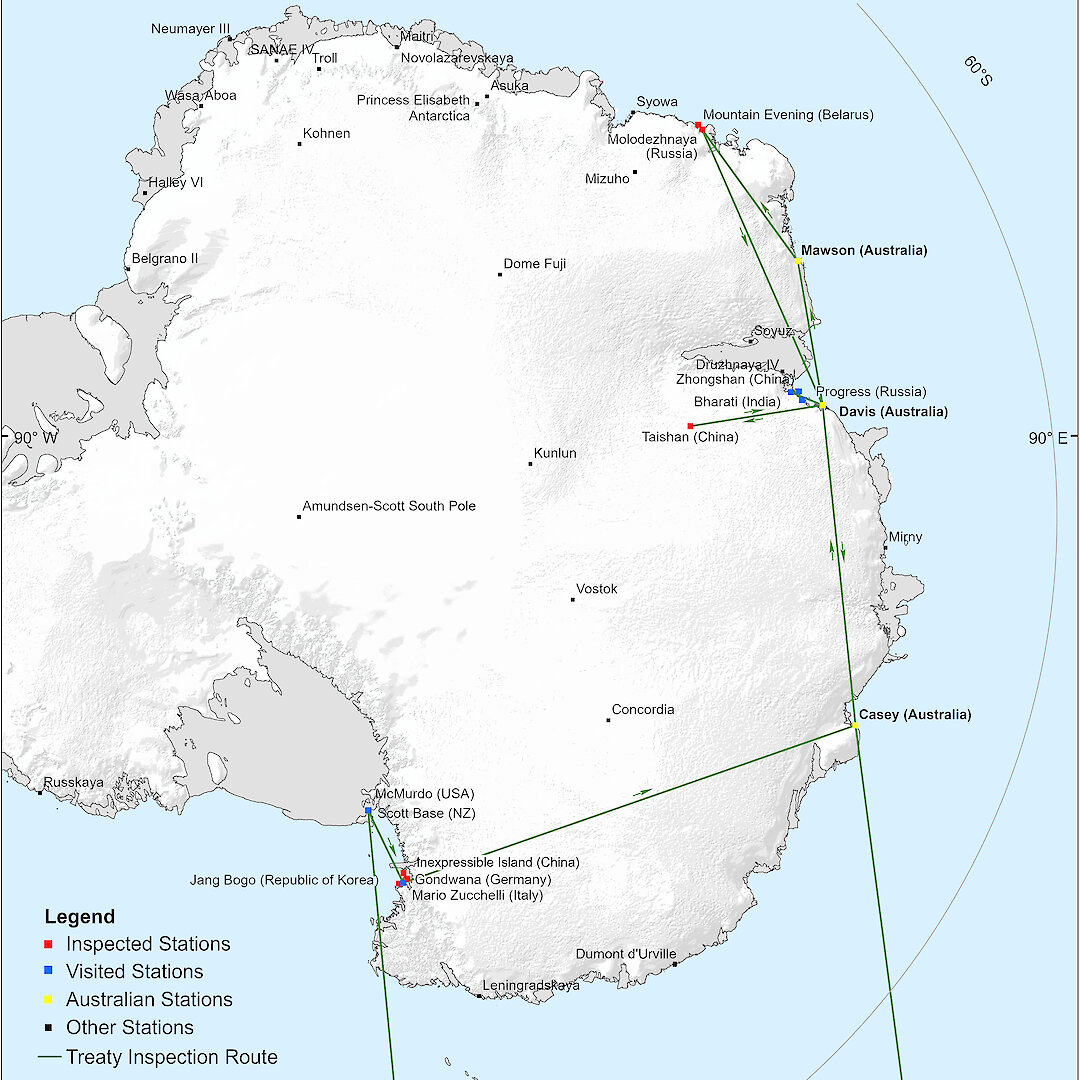 Australia conducts Treaty inspections of six Antarctic stations ...