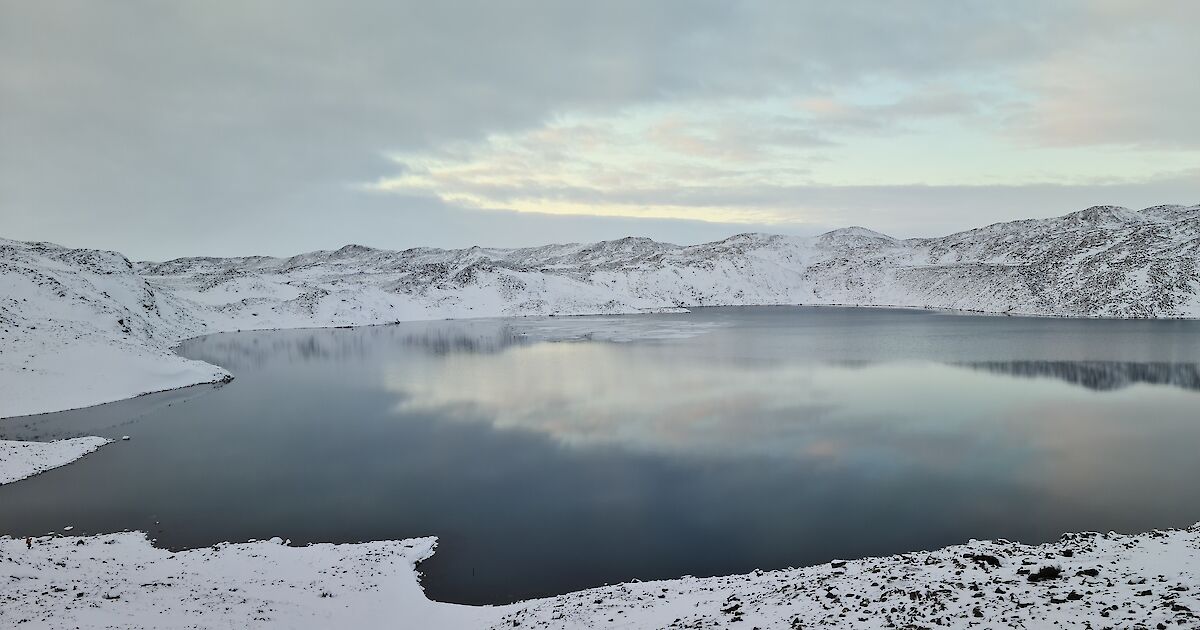 Rare ice formation on Antarctic salt lake – Australian Antarctic ...